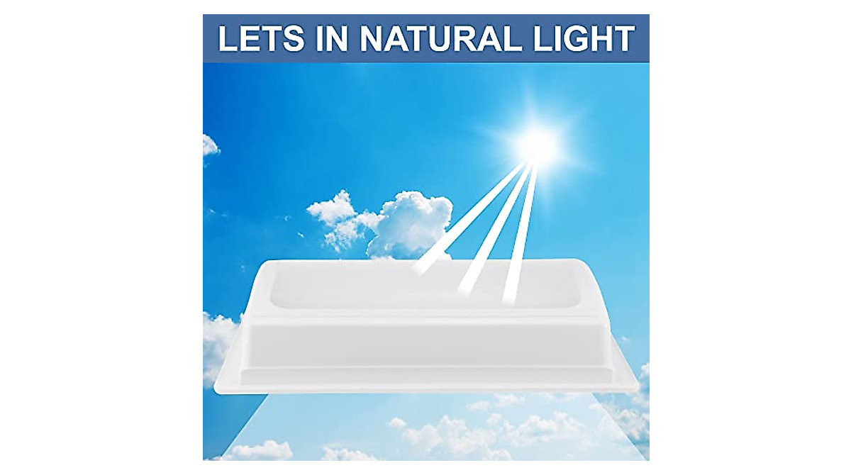 RecPro 14x22 RV Inner Skylight Dome with Clear Window | Easy Installation