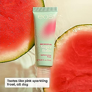eos 24H Moisture Super Balm- Watermelon Frosé & Mango Melonade, Lip Mask, Day or Night Lip Treatment, Made for Sensitive Skin, 0.35 fl oz, 2-Pack
