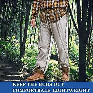 Mosquito Net Sets Pants Mosquito Head net Netting with Carry Bags