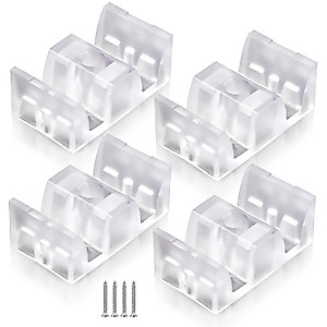 4pcs Shower Door Bumpers, Anti-Collision Block Glass Shower Door Stopper for Sliding Doors Shower Room Glass Shower Door Bottom Guide Assembly