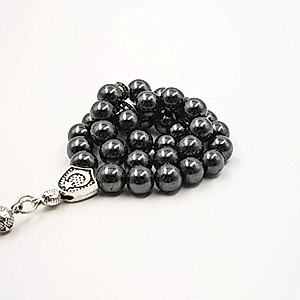 ALBASHAN Tasbih Natural Hematite muslim prayer bead misbaha Islamic Eid Adha Gift