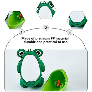 Potty Training Urinal Standing Toilet Frog Style Urinal Toilet Pee Trainer for Boy Bathroom Car Green
