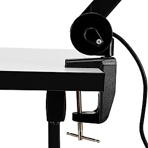 Global Industrial LED Magnifying Lamp, 3 Diopter, Black