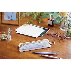 Kingjim EY2190 Full Pen Case Emily Flat Pen Case Blue Gray