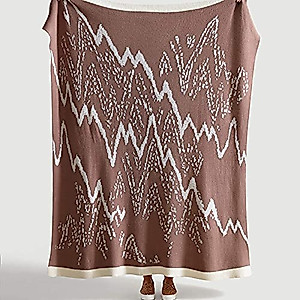 Snuggle Sac Textured Throw Super Soft Lightweight & Warm Knitted Blanket 50"x60" for Bed Sofa Couch Travel