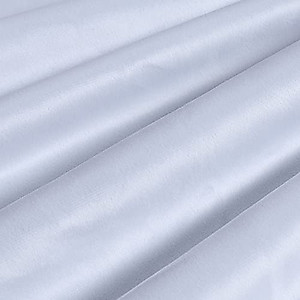 BONZER 100% Blackout Curtains for Bedroom - Premium Thick Velvet Curtains 84 Inches Long Thermal Insulated Energy Saving, Sun Light Blocking Grommet Window Drapes for Living Room, 2 Panels, White