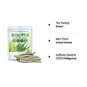 Whole Eucalyptus Leaves, Natural Eucalyptus Herb Leaves, 114g (4.0 oz)
