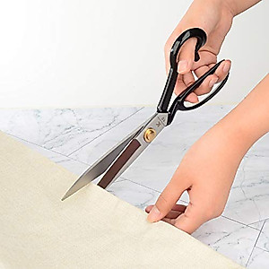 Sewing Scissors 10 Inch - Fabric Dressmaking Scissors Upholstery Office Shears for Tailors Dressmakers, Best for Cutting Fabric Leather Paper Raw Materials Heavy Duty High Carbon Steel(Right-Handed)