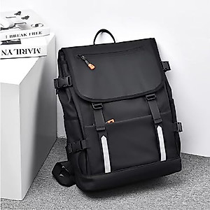 Wantdali Suitable for 15.6-inch laptop backpacks Men waterproof work backpack, Fashion travel backapck Adult computer laptop (black)