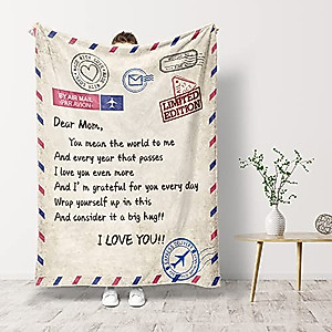 KAAYEE 60 * 50inch for Mom Blanket for Mom Gifts from Daughter Son, Mom Birthday Gifts for Mom from Daughter Son