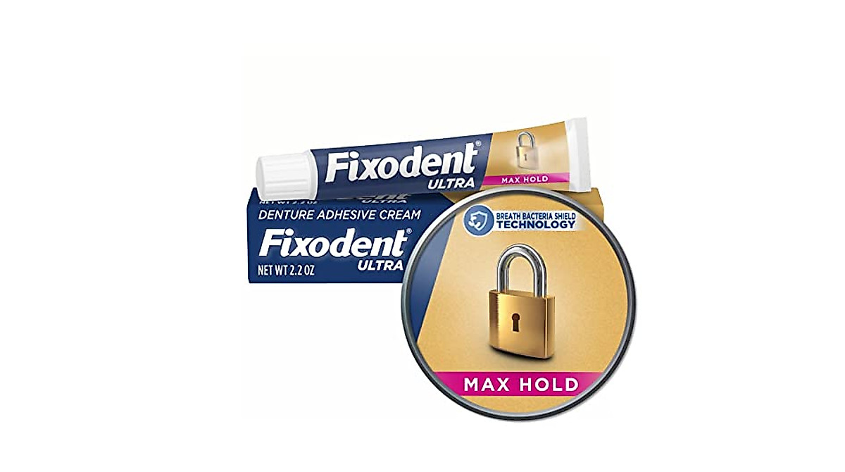 Fixodent Ultra Max Hold Denture Adhesive - All-Day Hold