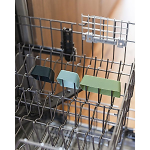 The Silicone Kitchen Reusable Silicone Bento Baking Cup, Non-Toxic, BPA Free, Dishwasher Safe Bento Box Accessories Lunch Box Dividers, Square and Rectangle, 24 Pack, Blue, White, Green