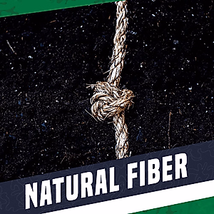 SGT KNOTS Twisted Manila Rope - Natural 3 Strand Fiber Hemp Rope for Indoor and Outdoor Use - Multipurpose Manila Rope for Crafts, DIY Projects, Home Decorating, Climbing - 1/2 in x 10 ft