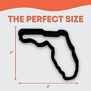 Florida State Cookie Cutter with Easy to Push Design, for Sports, Work Events, and Graduation Celebrations (4 inch)