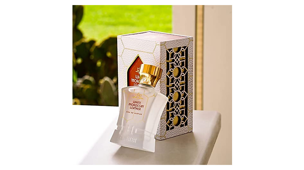 H HABIBI White Moroccan Leather Cologne for Men