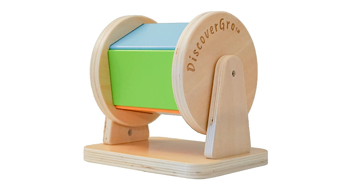 Montessori Rainbow Spinning Drum | Educational Baby Toy
