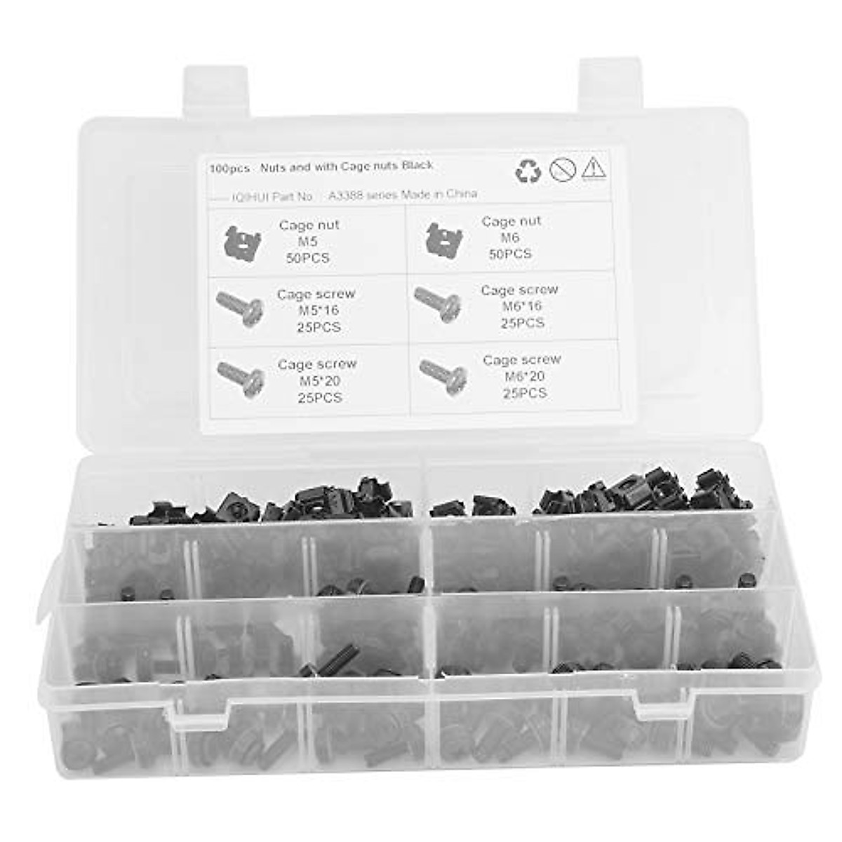 Cage Nuts Dependable Cage Screw Sturdy for Relaxing Riding for Protect Safety for Night Riding for Safe Riding