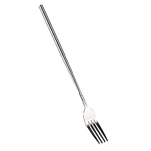 BBQ Telescopic Extendable Dinner Fork Fruit Dessert Long Handle Fork Cutlery-Extends for Barbecue Toasting Dinner Fruit Dessert 8.7 to 25.4 inch