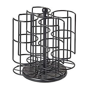 Nifty Solutions Compatible with Bartesian Cocktail Holds up to 24 Capsule Pods, Spins 360-Degrees, Medium (Pack of 1), Black