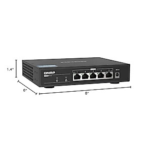 QNAP QSW-1105-5T 5-Port Unmanaged 2.5GbE Switch Broadcom BCM53161 Chipset