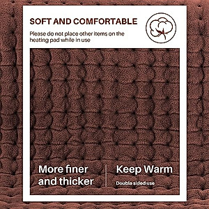 Heating pad for Back, Neck, Shoulder, Abdomen, Knee and Leg Pain Relief, Mothers Day Gifts for Women, Men, Dad, Mom, Auto-Off,Machine Washable,Moist Dry Heat Options,Extra Large 12"x24"