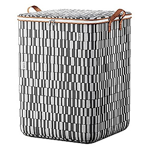 Storage Bags Clothes Storage, Foldable Blanket Storage Bags, Storage Containers for Organizing Bedroom, Closet, Clothing, Comforter, Organization and Storage with Lids and Handle, Large capacity