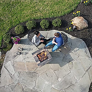 Endless Summer, The Riley, 28" Square Outdoor Propane Gas Fire Pit