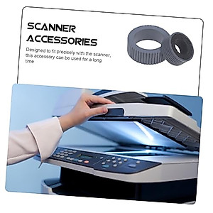 Homoyoyo 4pcs Scanner Accessories Rollers for Scanner Roller Pager Replacement for Scanner Pagers Scanner Parts Roller Pager Replacement Roller Pager Accessories Grey
