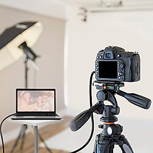 VEBNER 20-Foot Mini USB 5-Pin to USB Type C Cable - Extra Long Tethering Cable - Compatible with Canon, GoPro, Yeti Microphones, Dash Cams, Tomtom GPS Systems, MP3 Players and More.