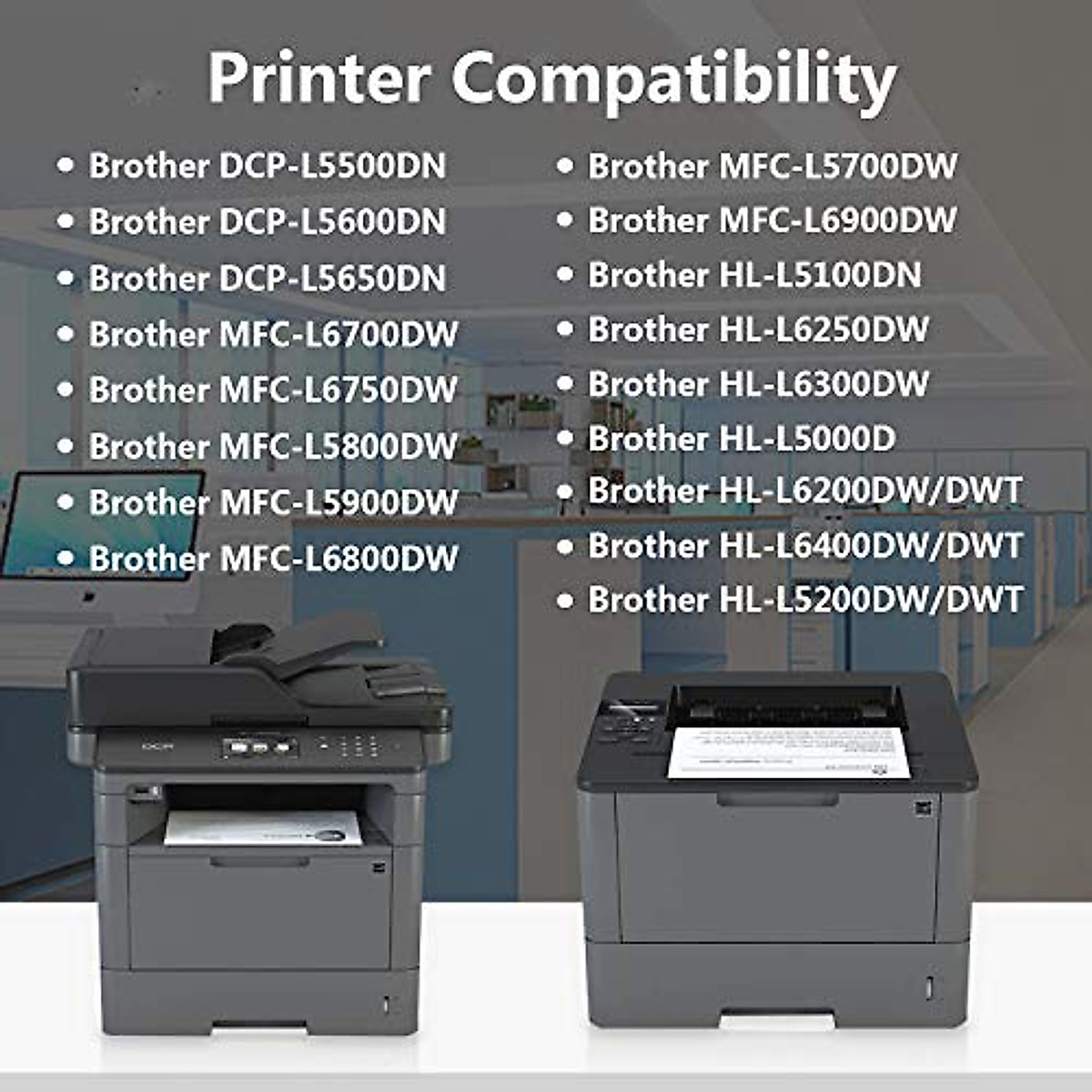2 Black TN850 Toner Cartridge Replacement for Brother DCP-L5500DN L5600DN L6700DW L6750DW L5700DW L5900DW L6800DW L6200DW L6250DW L5000D L5200DW Printer,Sold by TopInk