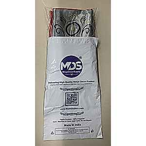 MDS Pack of 5 Yard Charmeuse Bridal Solid Satin Fabric for Wedding Dress Fashion Crafts Costumes Decorations Silky Satin 44”- White