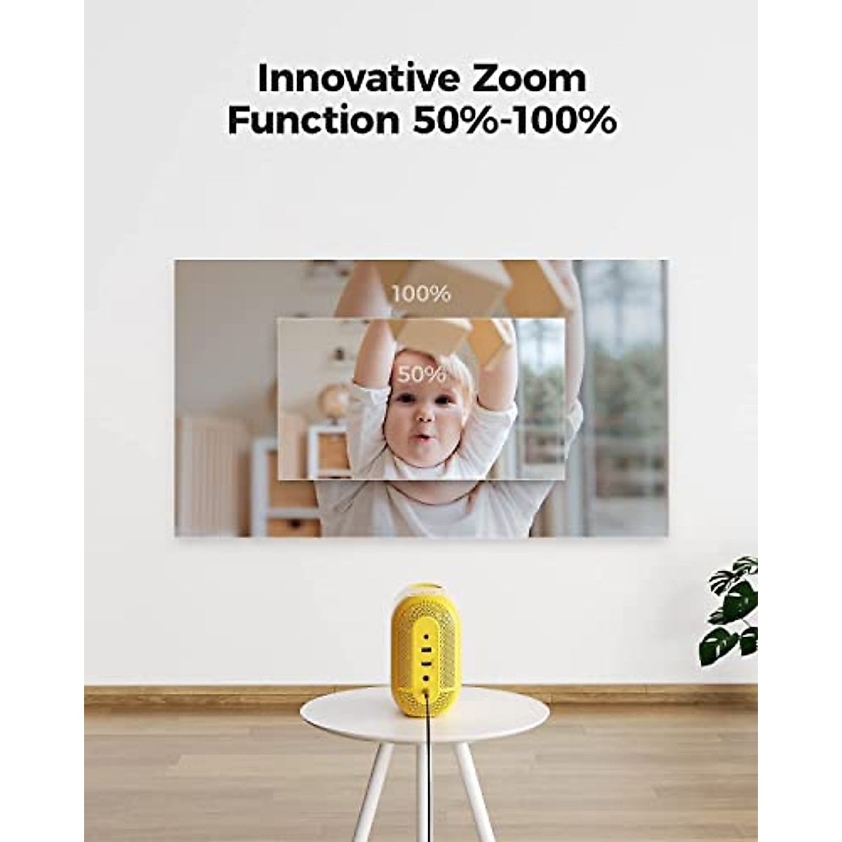 Pokitter Mini Video Portable Projector 1080P Supported, Home Theater Movie Projector Compatible with HDMI,VGA,USB,AV,Laptop,Smartphone,Xbox