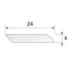 Argofile MFC2001 Precision Ceramic Deburring Tool, Micro Finish, T-Replacement Blades (Pack of 2)
