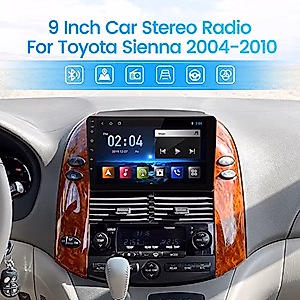 Android 11 Car Stereo Double Din for Toyota Sienna 2004 2005 2006 2007 2008 2009 2010, Biorunn 9 Inch Car GPS HD Touch Screen 1GB 16GB Navigation WiFi BT FM Head Unit…