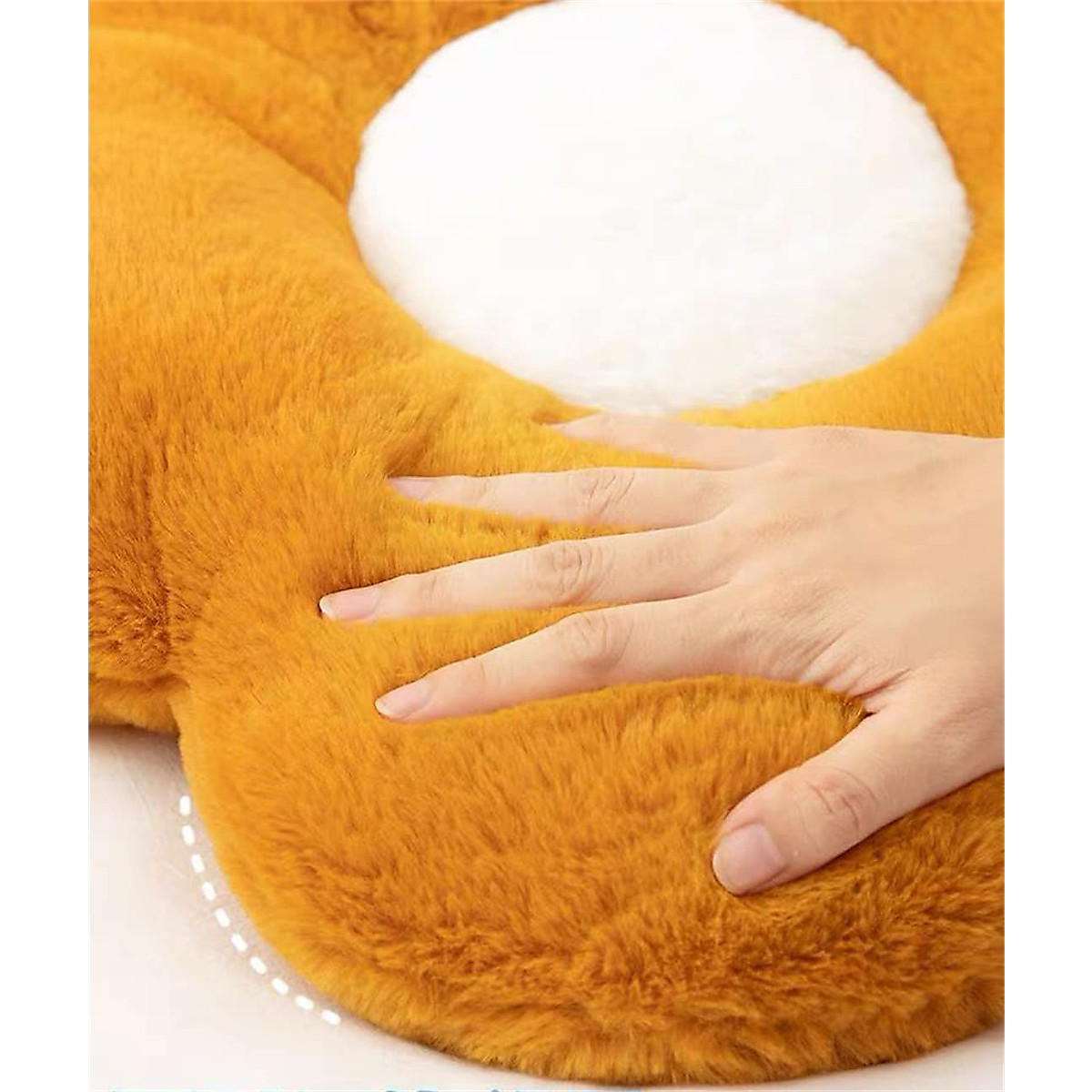 WYIKE Little Daisy Sofa Pillow Cute Flower Bay Window Cushion Sunflower Cushion Office Seat Cushion (Purple)