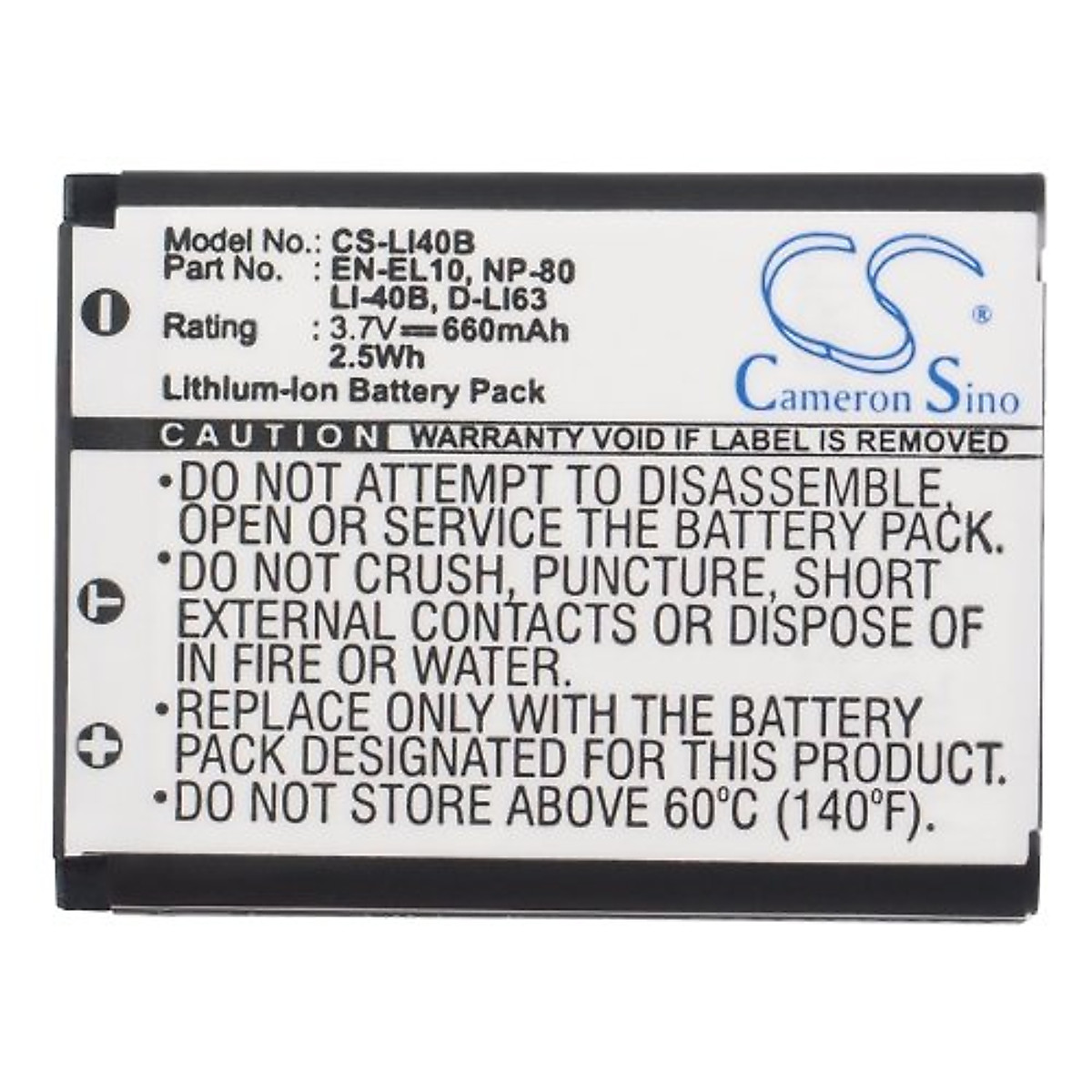 CHGY 3.7V Battery Replacement Compatible with Olympus DS-2500, DS3500, DS-3500, DS7000, DS-7000, FE-150, FE-150 Zoom, FE-160, FE-190, FE-20, FE-220, FE-220D, FE-230