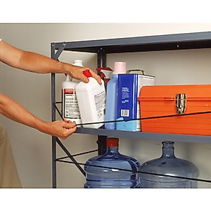 Quakehold! Bookcase and Storage Furniture Strap, Earthquake Fasteners for Disaster Preparedness, Child Proof Safety Straps for RV, Home Office, Helps Prevent Damage and Injury, Easy to Install, Black