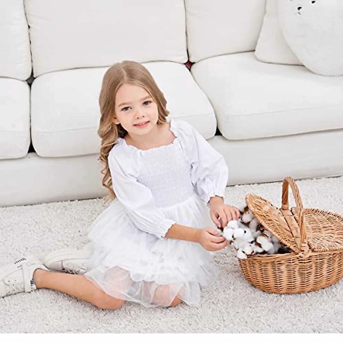 Toddler Fall Dress Baby Tutu Princess Birthday Dress Little Girl Long Sleeve Winter Wedding Party Casual Clothes 1-4T