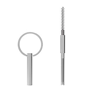 GripperX Headphone Plug Extraction Tool with Key Ring and Cleaning Brush - Remove Broken Headphone Plug from Headphone Jack of Mobile Devices