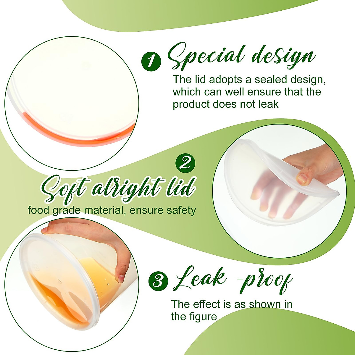 Skylety 60 Sets Plastic Deli Containers with Lids Food Storage Containers Soup Cups, Leakproof, Microwavable, Reusable for Restaurant, Cafe, Freezer and Catering (64 oz)