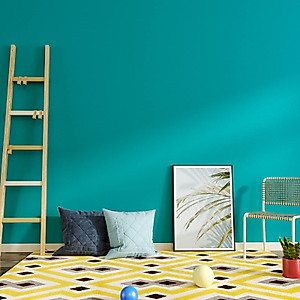 Decotalk Teal Wallpaper Stick and Peel 17.7x120 Green Wallpaper for Bedroom Teal Wallpaper for Walls Removable Contact Paper for Cabinets Solid Green Wall Paper Self Adhesive Contact Paper Teal Vinyl