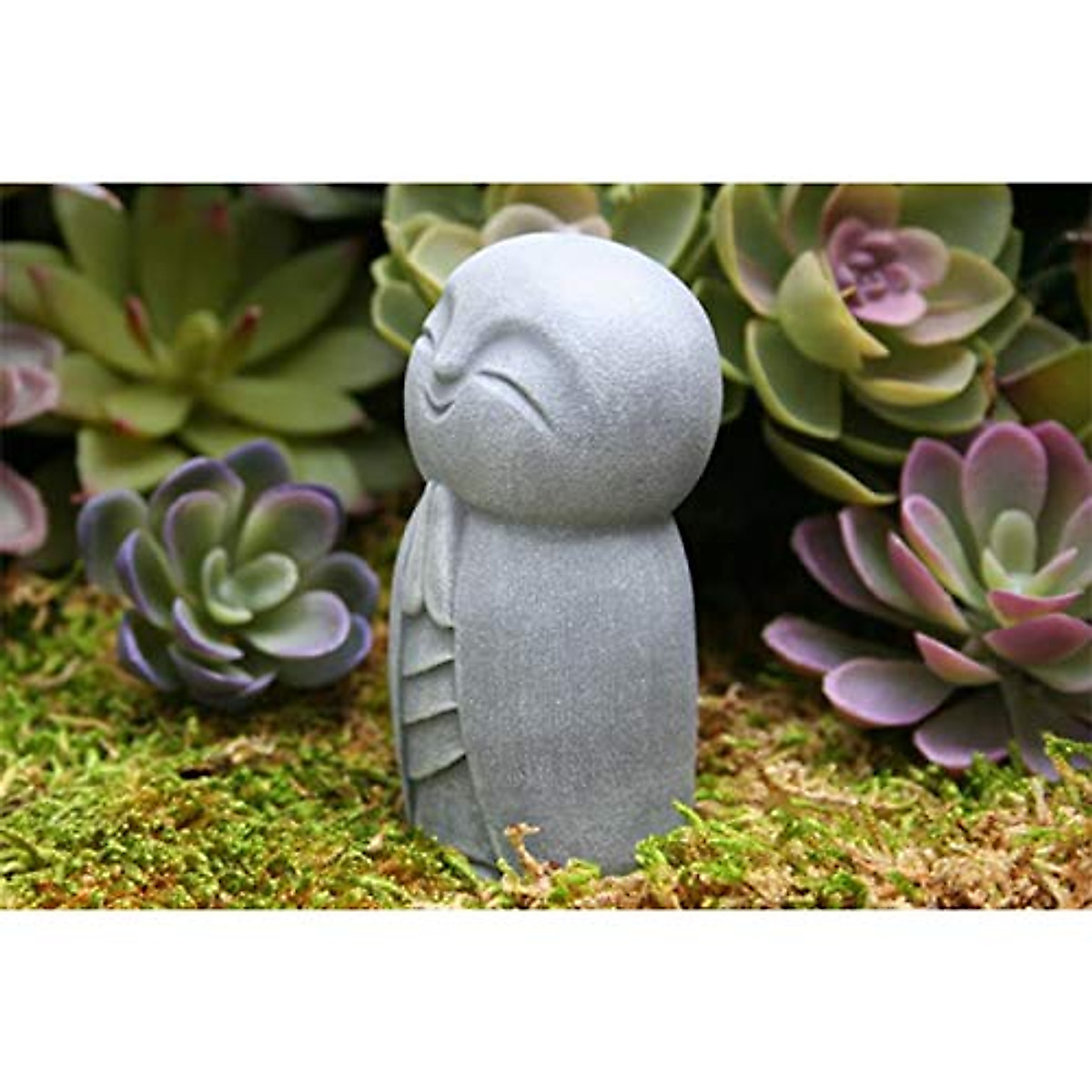 LEFUYAN Jizo Statue Little Jizo Monks Smiling Buddha for Your Home Yard Lawn Desk Garden Outdoor Decoration The Perfect Ornaments