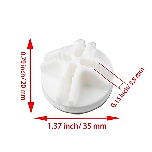 AUXBC 40PCS Cube Connectors Plastic Storage Wire Cube Connectors ABS Connectors Organizer for Modular Closet Storage Organizer, Wire Shelving, Wardrobe, Shoe Rack Clips, Pet Carrier, White