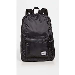 Herschel Packable Daypack Backpack, Black/Black, One Size