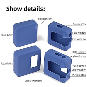 Silicone Case for RODE Wireless Go II/RODE Wireless GO 2 Wireless Microphone System, Compatible with Rode Wireless Go I & Rode Wireless Go II (Gray)