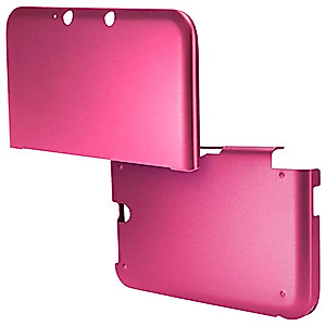 OSTENT Anti-Shock Hard Metal Box Cover Case Shell for Nintendo 3DS XL LL (Red)