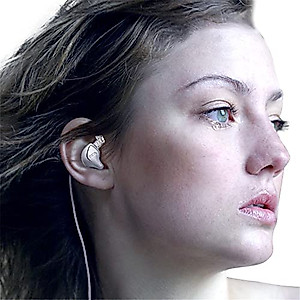 CCA NRA in Ear Monitor Earbuds Musicians Wired in-Ear Earphones Isolation Headphones for Cellphones Laptops Tablet Telephones, Gaming, Video, Music, Calling (Cyan, Without mic)