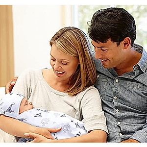 Elstey Newborn Swaddle Receiving Blanket Hat Set for 0-3-6 Months Babies, Soft Nursery Wrap for Infant Boy Girl, Stretchy Swaddling Sleep Sack, Baby Photography Props, Perfect Shower Gift (Giraffe)