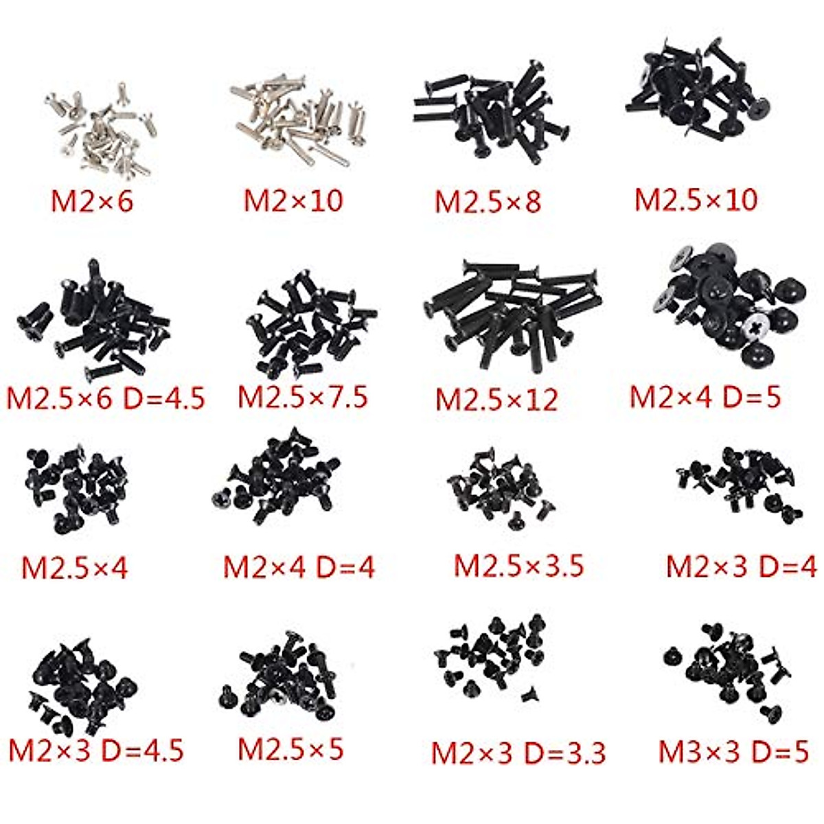 Jyving 320pcs New Laptop Screws Notebook Screws Set for IBM HP Sony Toshiba DELL THINKPAD Samsung ACER