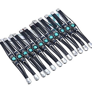 Zodiac Taurus Constellation Bracelet Handmade Woven Multilayer Zodiac Sign Leather Wrap Bracelet Wristband for Women Men Jewelry Gift 2Pcs Set